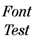 Download free A850 Roman Italic font