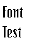 Download free Bitmap Regular font