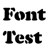 Download free Cooper Black Stencil font