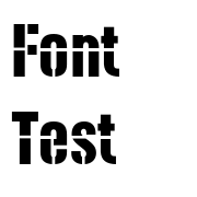 Download free DieselStencil Regular font