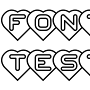 Download free Hearts BRK font