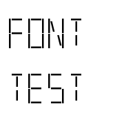 Download free LED REAL font