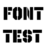 Download free Octin Stencil Bl font