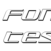 Download free SDF 3D Italic font