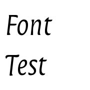 Download free Versa LightItalic font