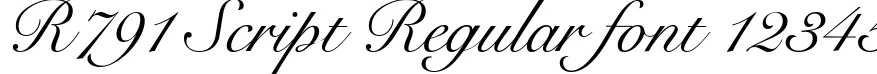 Download free R791 Script Regular font Download free R791 Script Regular font